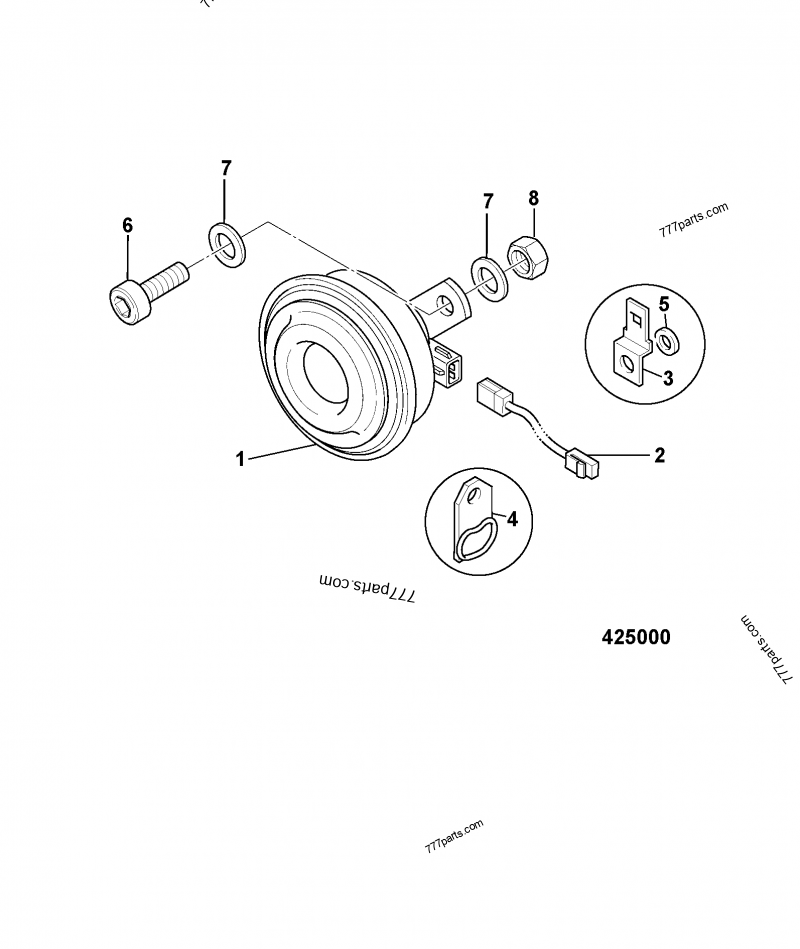 482/10098 G.A, Electrics - 48210098 - JCB spare part | 777parts.com