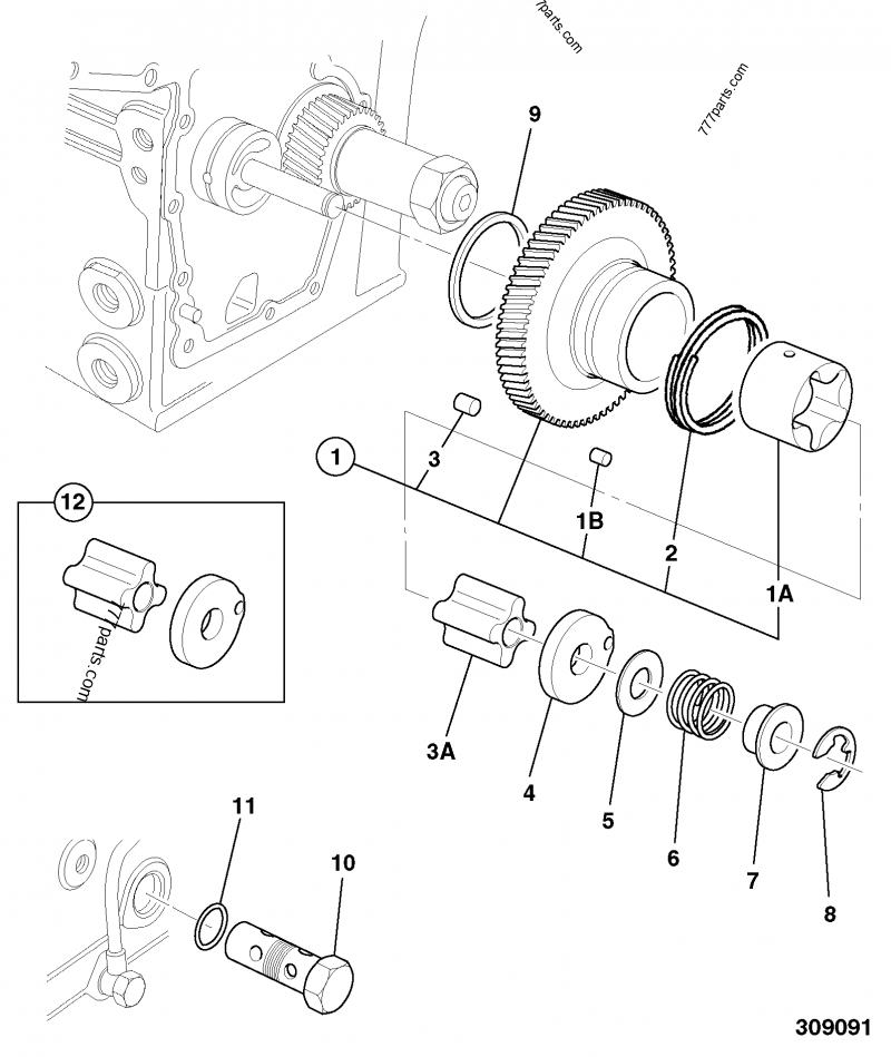 02/630212 Bush - 02630212 - JCB spare part | 777parts.com