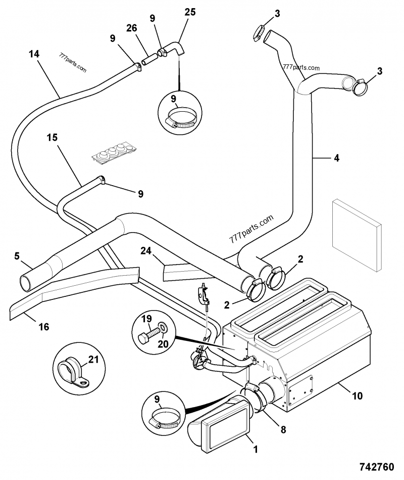 648/30207 Hose - 64830207 - JCB spare part | 777parts.com