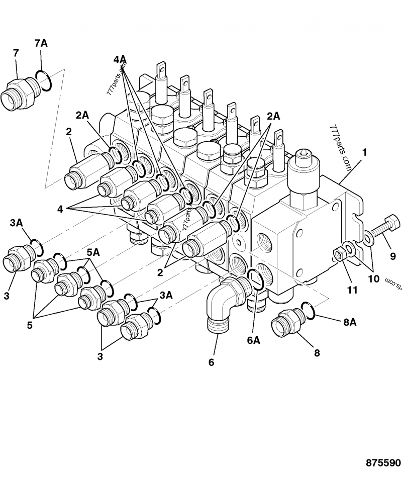 826/01487 Screw - 82601487 - JCB spare part | 777parts.com