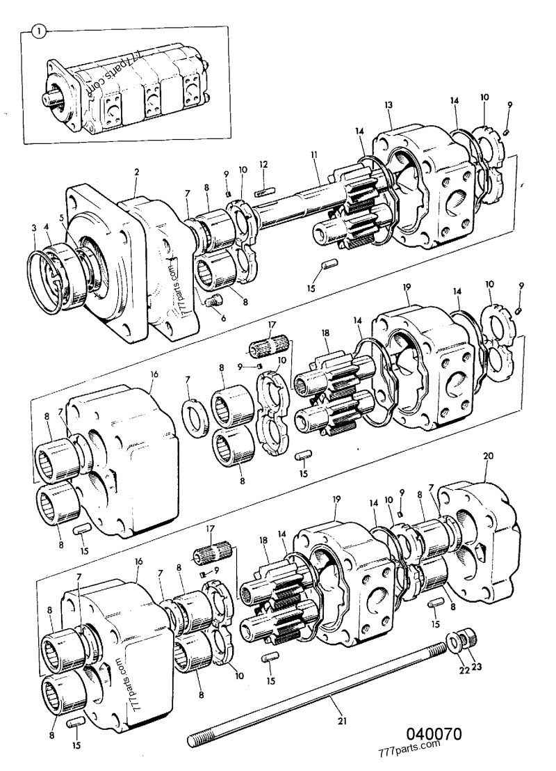 20/400807 Stud - 20400807 - JCB spare part | 777parts.com