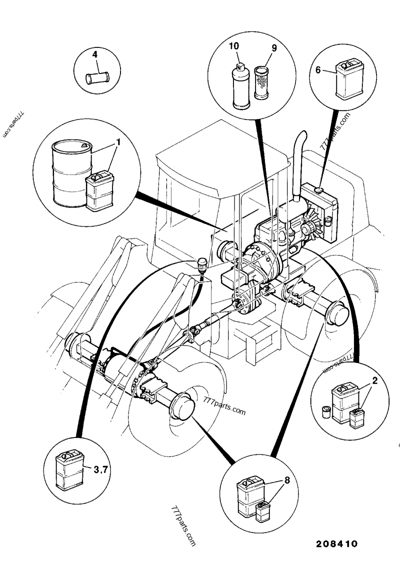 581/07100 Filter, hydraulic - 58107100 - JCB spare part | 777parts.com