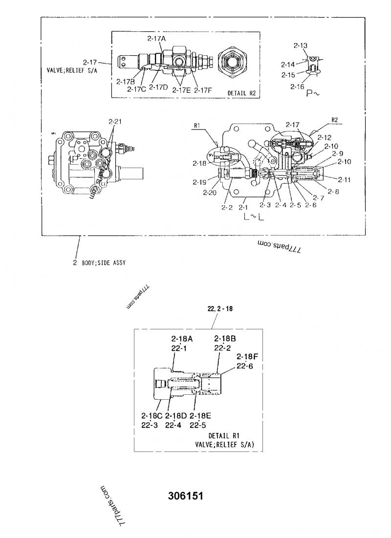 KTJ1846 Valve, control - JCB spare part | 777parts.com