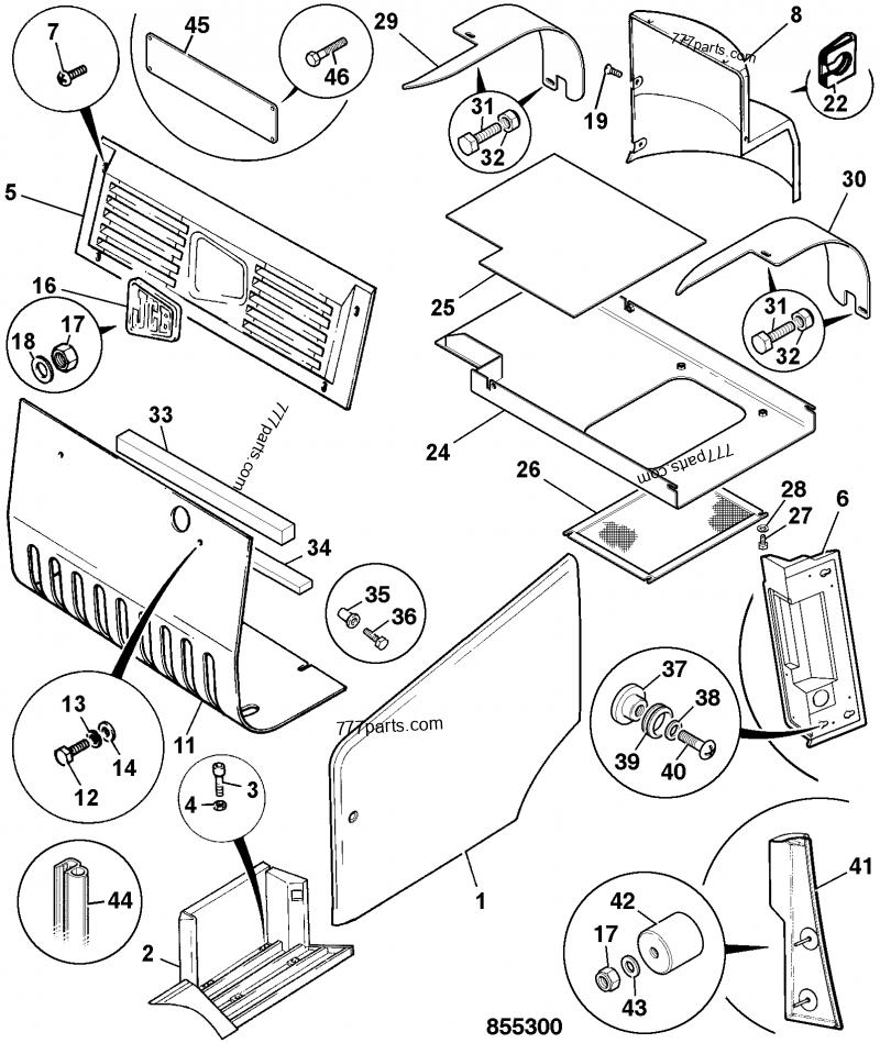 335/02089 Guard, belly plate - 33502089 - JCB spare part | 777parts.com