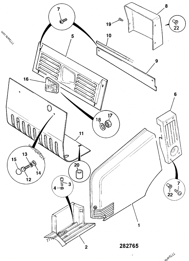 335/02089 Guard, belly plate - 33502089 - JCB spare part | 777parts.com