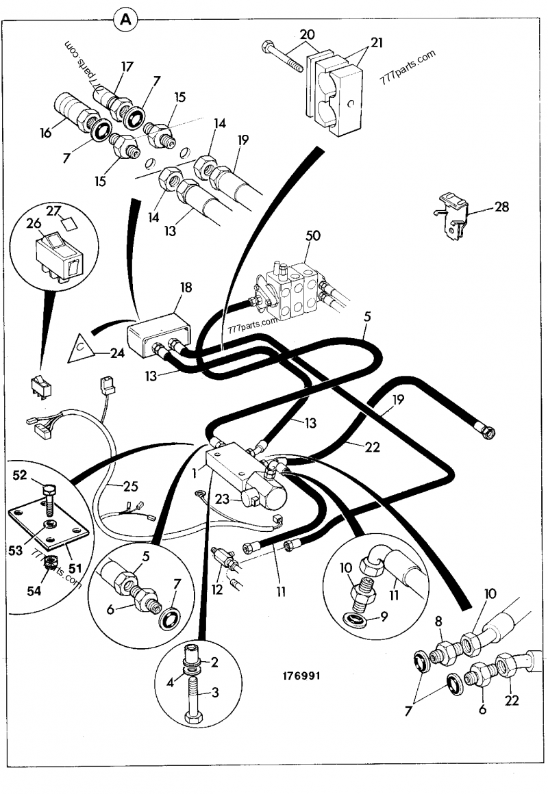 719/55700 Harness - 71955700 - JCB spare part | 777parts.com