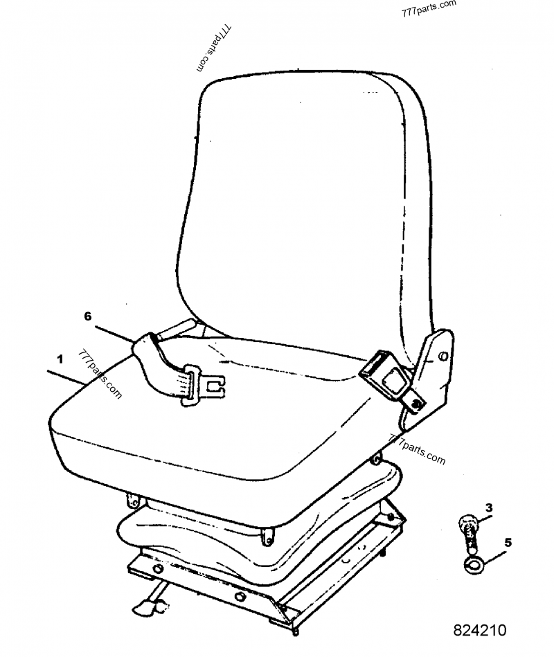 646/04480 Seat, Belt - 64604480 - JCB spare part | 777parts.com