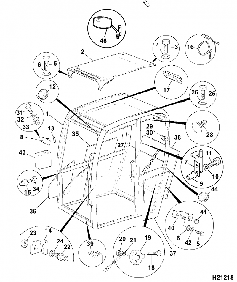826/10599 Bolt, shoulder, M5 - 82610599 - JCB spare part | 777parts.com