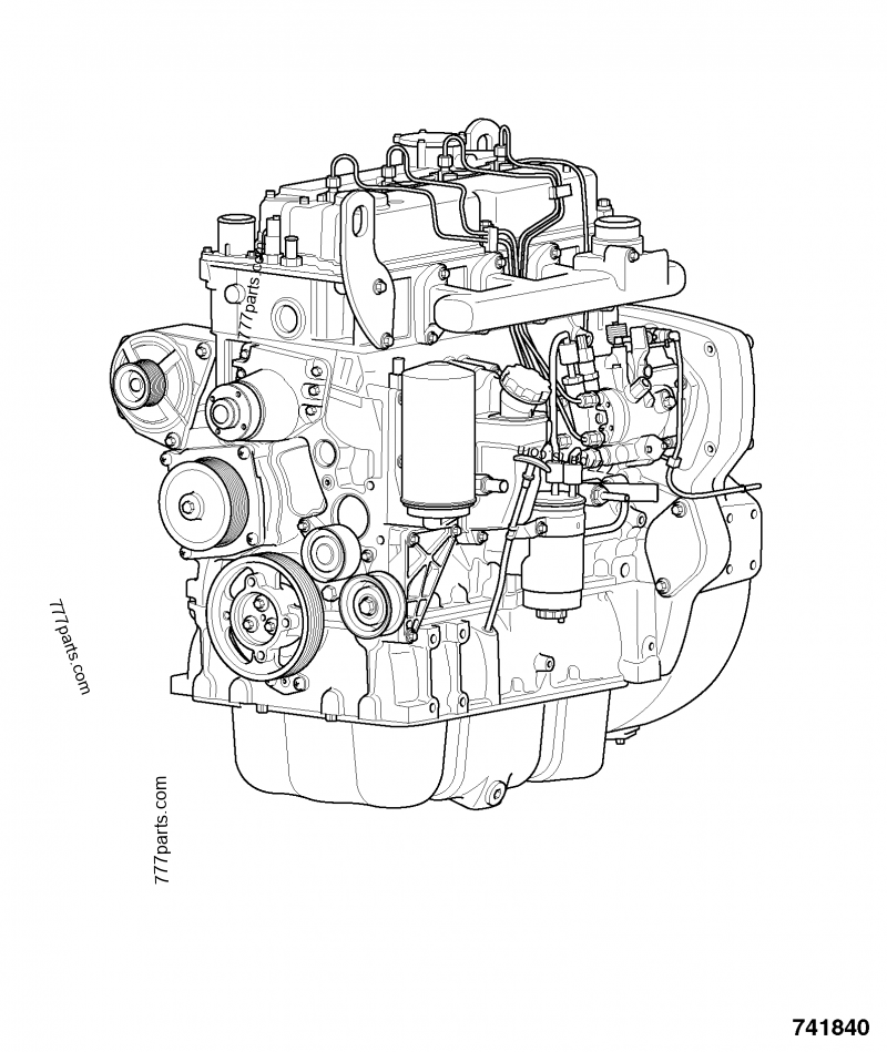 320/40004 Engine, assembly 84.5bhp 12v, nat/asp W300 T/C - 32040004 ...
