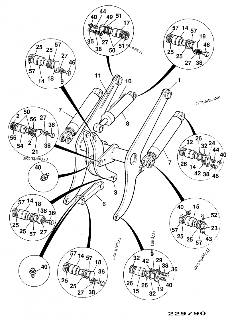 809/00119 Bearing, liner, 90x117 lg. - 80900119 - JCB spare part ...