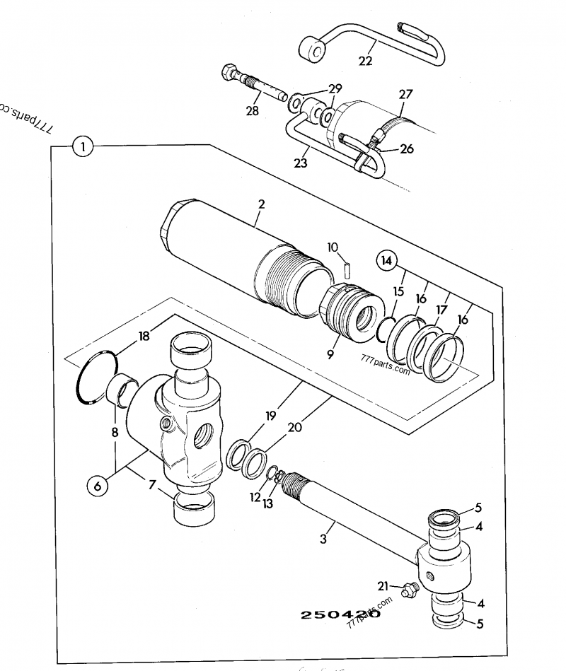 813/00460 Seal, pivot pin, 55x65 - 81300460 - JCB spare part | 777parts.com