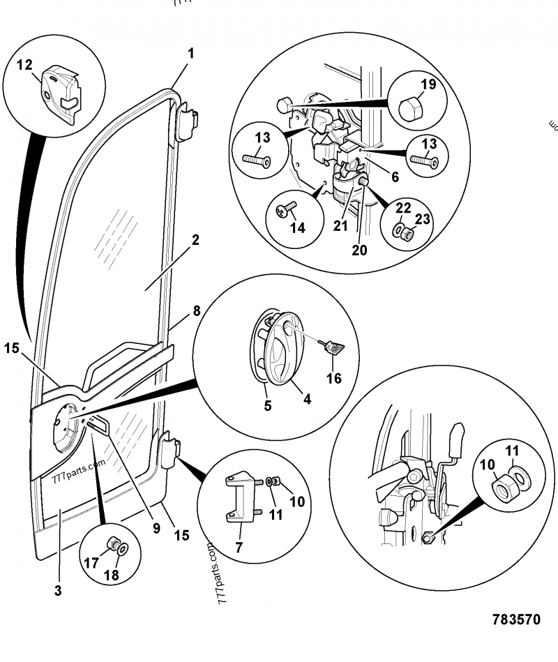 331/31247 Hinge, block, assembly - 33131247 - JCB spare part | 777parts.com