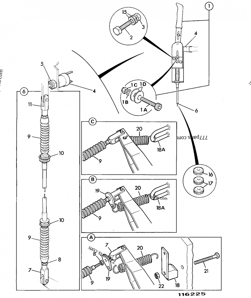 701/72500 Switch, red top - 70172500 - JCB spare part | 777parts.com
