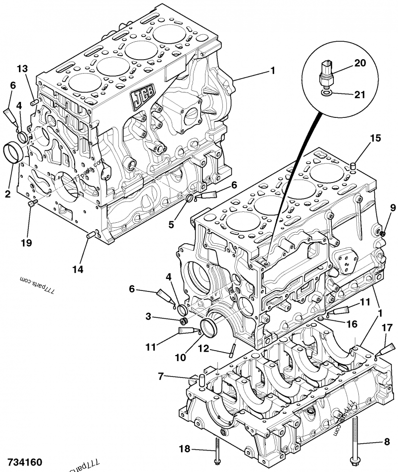 320/01519 Bush, camshaft - 32001519 - JCB spare part | 777parts.com