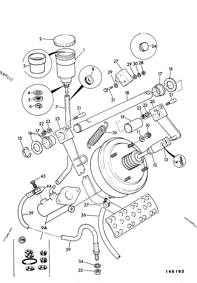 15/904100 Cylinder, master & servo - 15904100 - JCB spare part ...