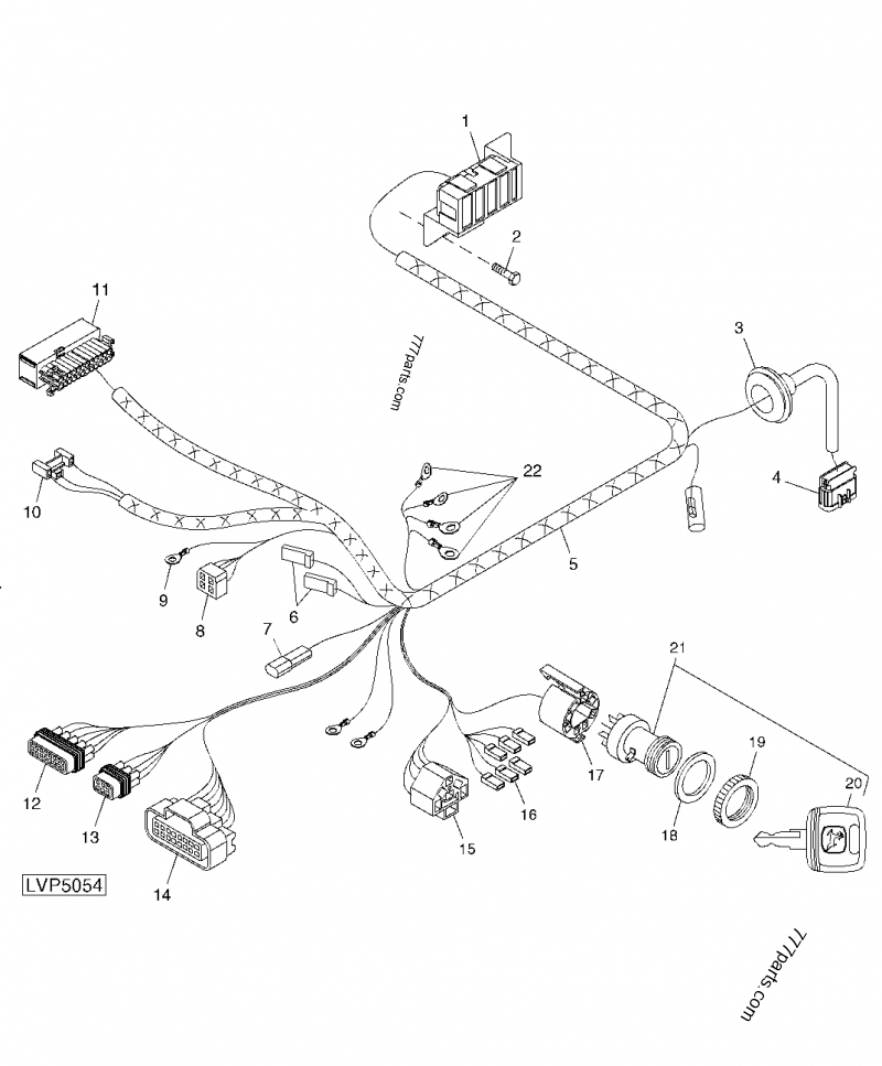 RE46735 Connector - John Deere spare part | 777parts.com