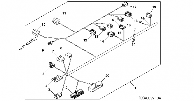 RE46735 Connector - John Deere spare part | 777parts.com