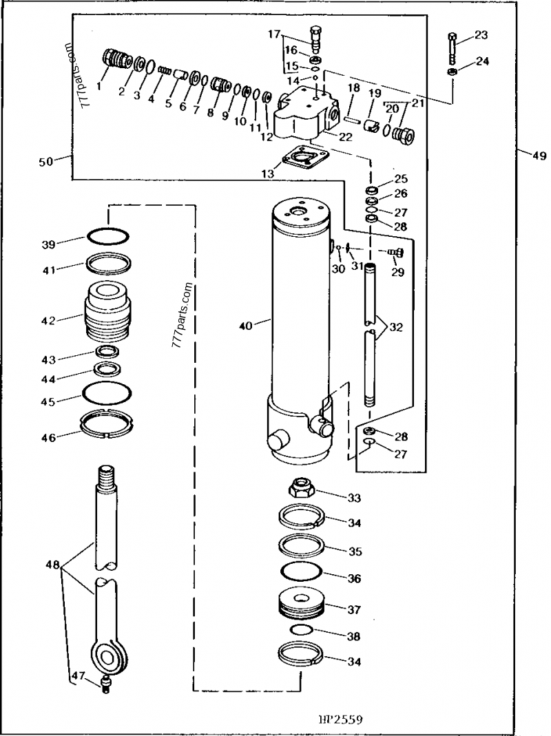 U40728 Back-Up Ring - John Deere spare part | 777parts.com