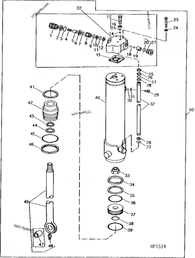 U40728 Back-Up Ring - John Deere spare part | 777parts.com