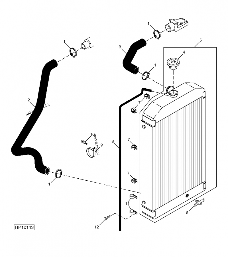 AH148649 Filler Cap - John Deere spare part | 777parts.com