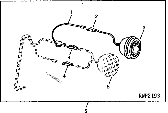 RE19080 Floodlamp - John Deere spare part | 777parts.com