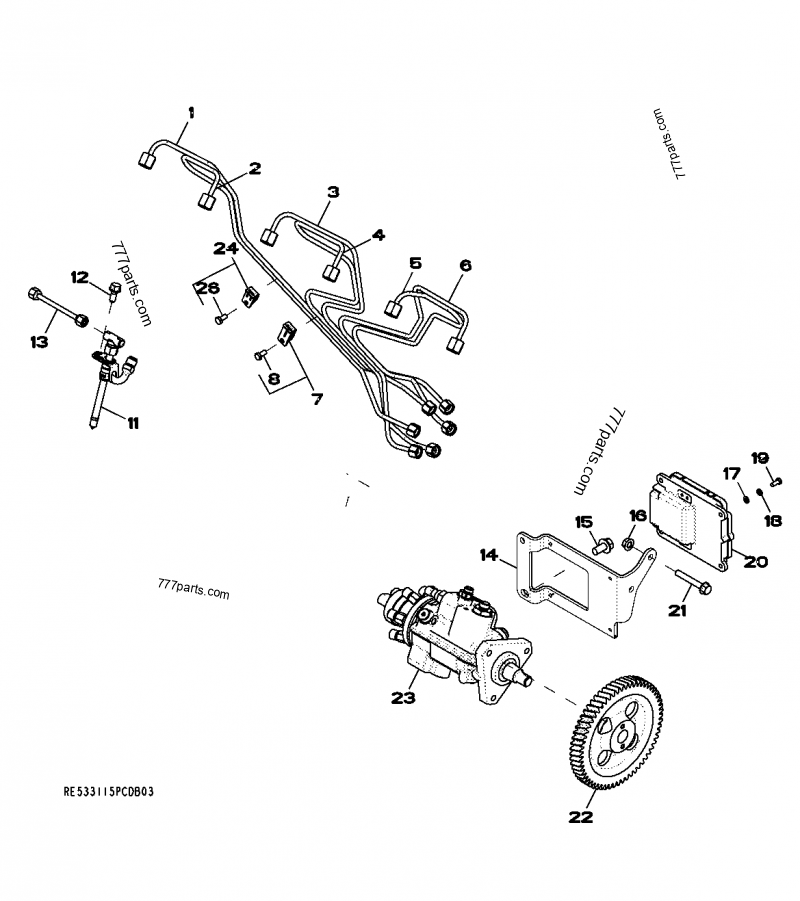 RE532629 Engine Controller - John Deere spare part | 777parts.com
