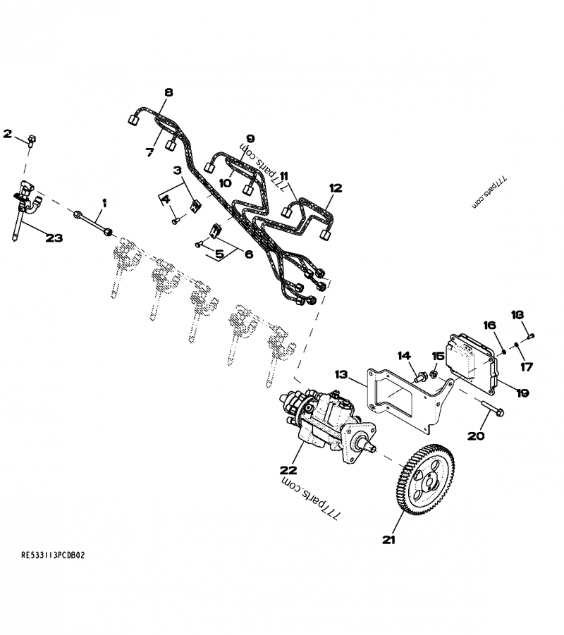 RE532629 Engine Controller - John Deere spare part | 777parts.com