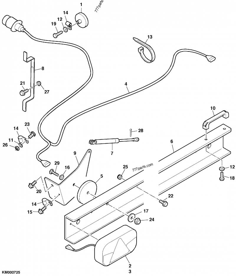 19M9571 Screw - John Deere spare part | 777parts.com
