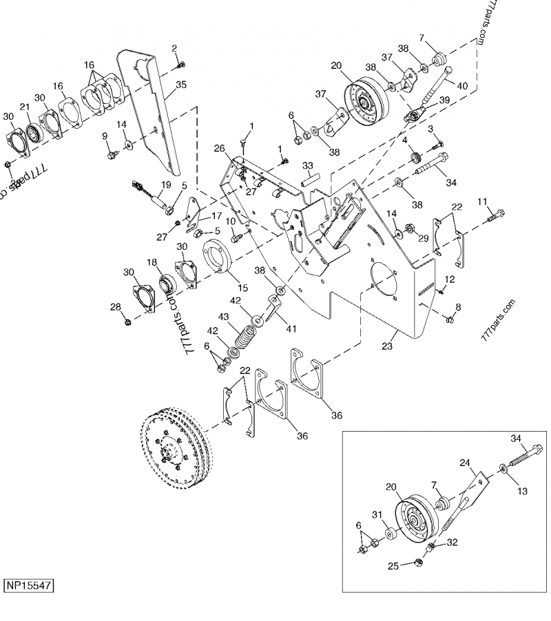 AN221666 Frame - John Deere spare part | 777parts.com
