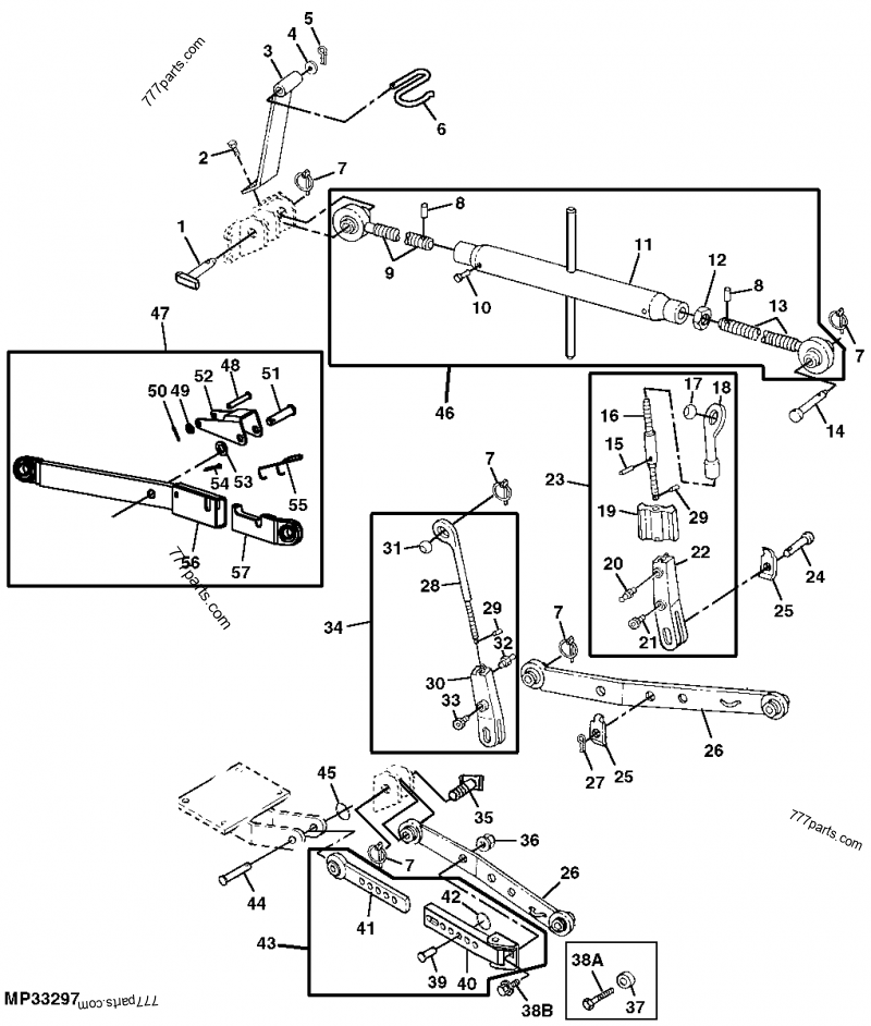 M120791 Yoke - John Deere spare part | 777parts.com