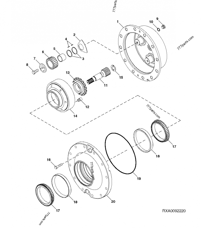 R201555 Planet Pinion Carrie - John Deere spare part | 777parts.com
