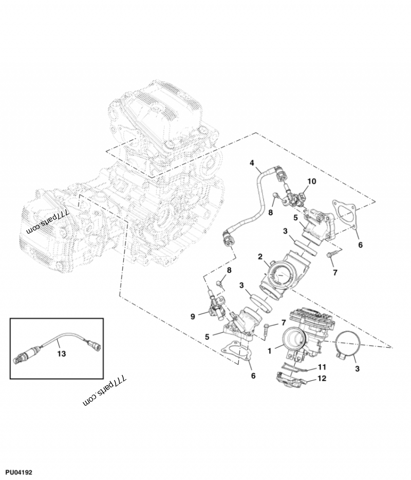 MIA12301 Fuel Injection Pump - John Deere spare part | 777parts.com
