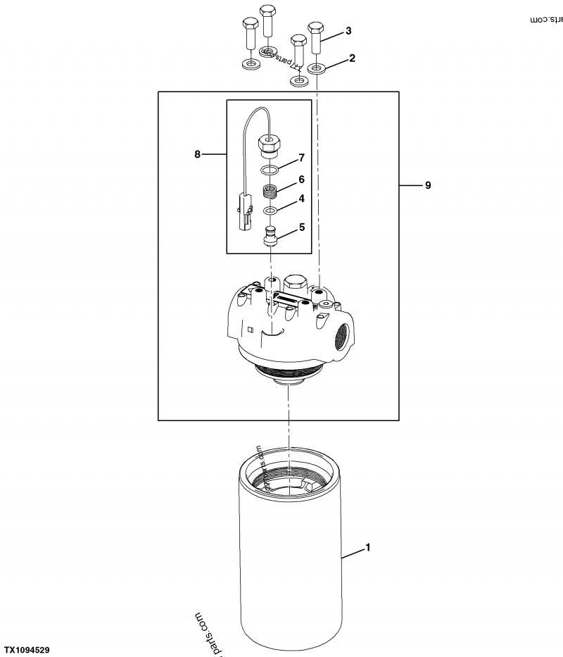 AT308274 Oil Filter - John Deere spare part | 777parts.com