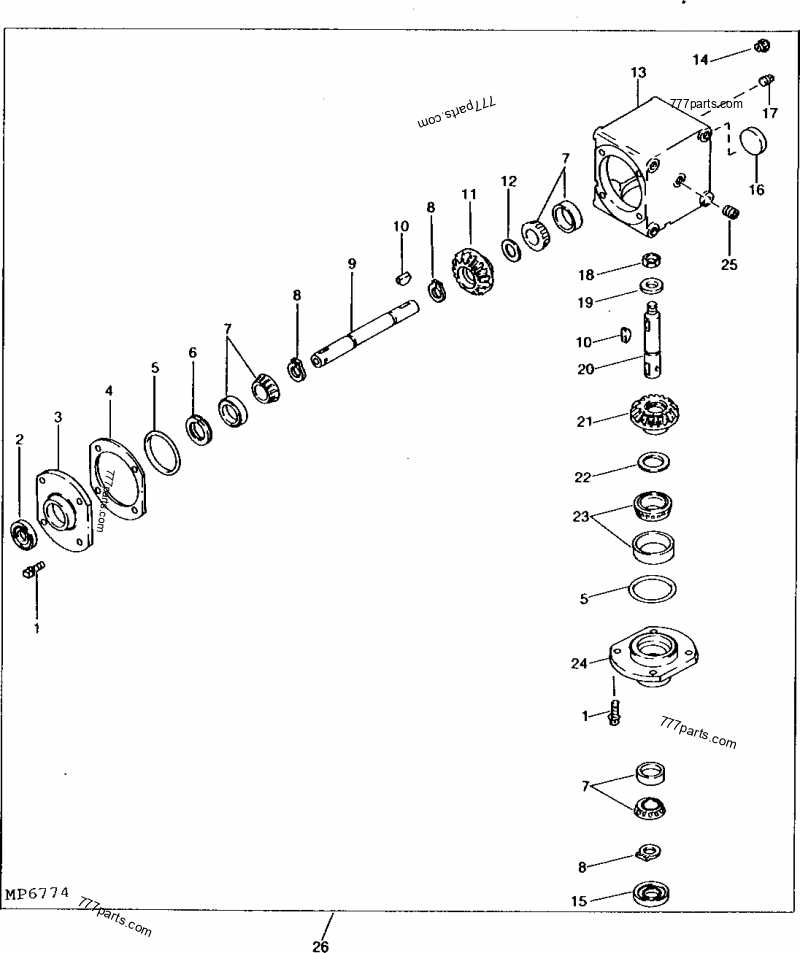 AM100344 Bearing - John Deere spare part | 777parts.com