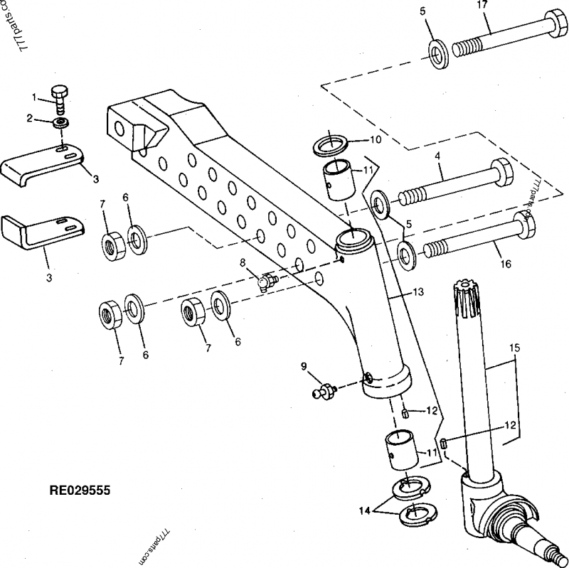 RE71370 Knuckle - John Deere spare part | 777parts.com