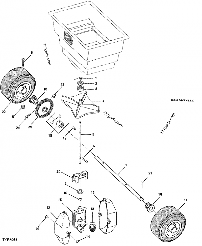 PT16257 Pinion - John Deere spare part | 777parts.com