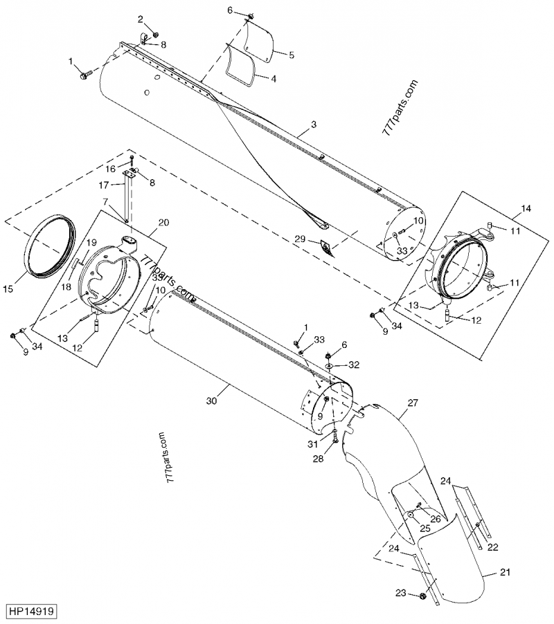 H207377 Boot - John Deere spare part | 777parts.com
