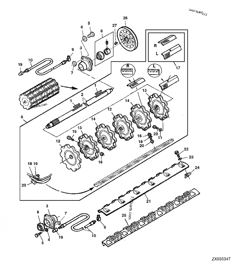AZ58904 Rasp Bar - John Deere spare part | 777parts.com