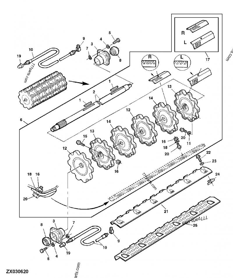 AZ58904 Rasp Bar - John Deere spare part | 777parts.com