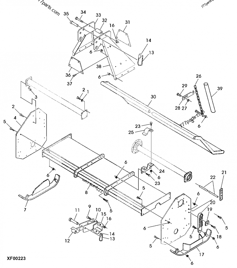 MH63100543 Reinforcement - John Deere spare part | 777parts.com