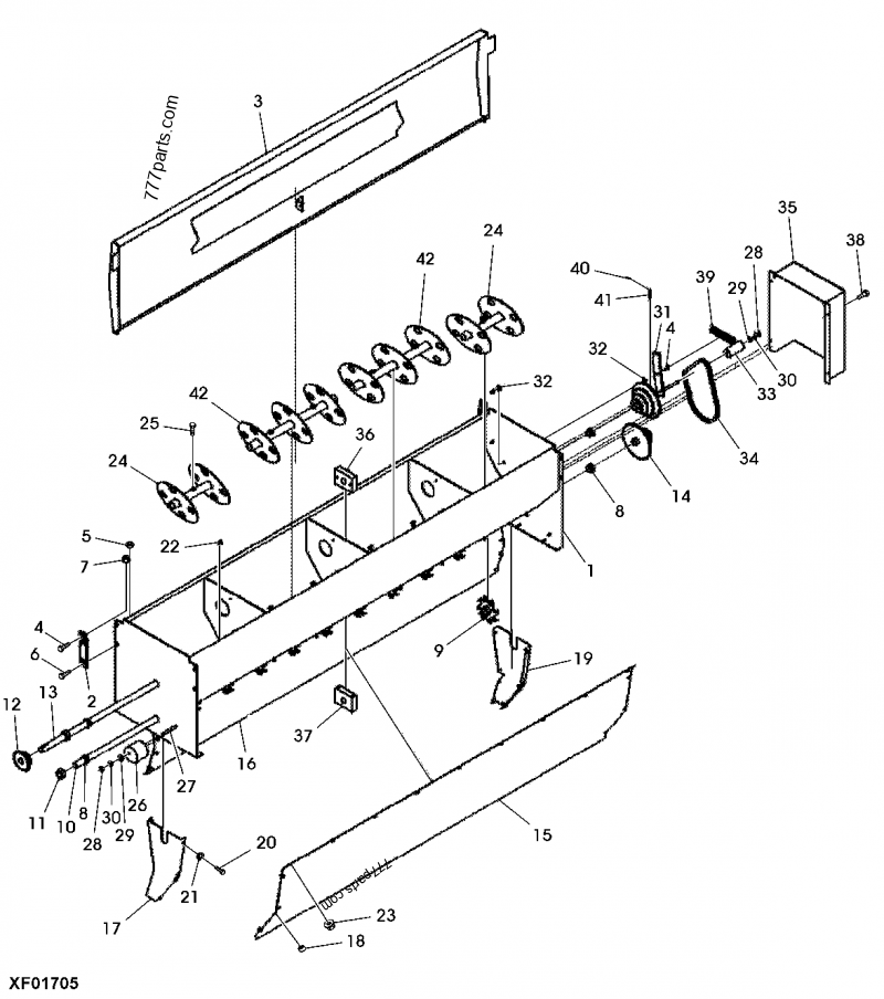 5SB101454 Hopper - John Deere spare part | 777parts.com