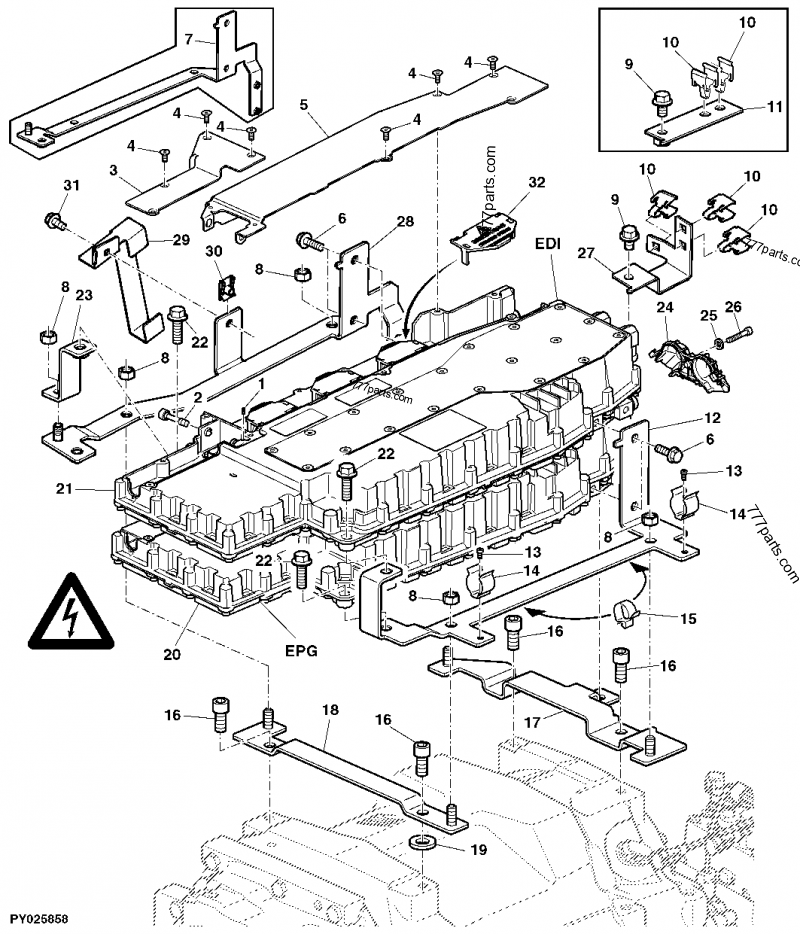 L173611 Bracket - John Deere spare part | 777parts.com
