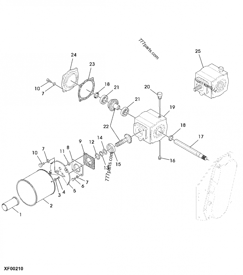 MHF04010087 Bearing - John Deere spare part | 777parts.com