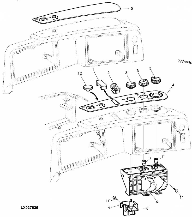 AL79675 Plate - John Deere spare part | 777parts.com