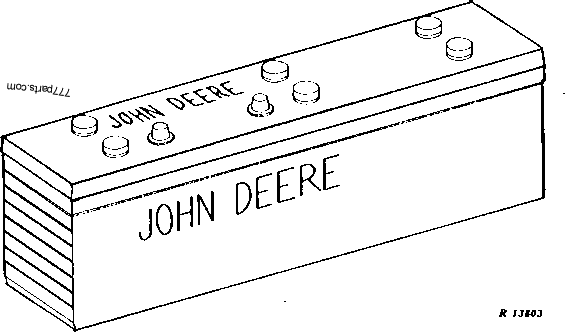 TY21733 Dry Charged Battery - John Deere spare part | 777parts.com