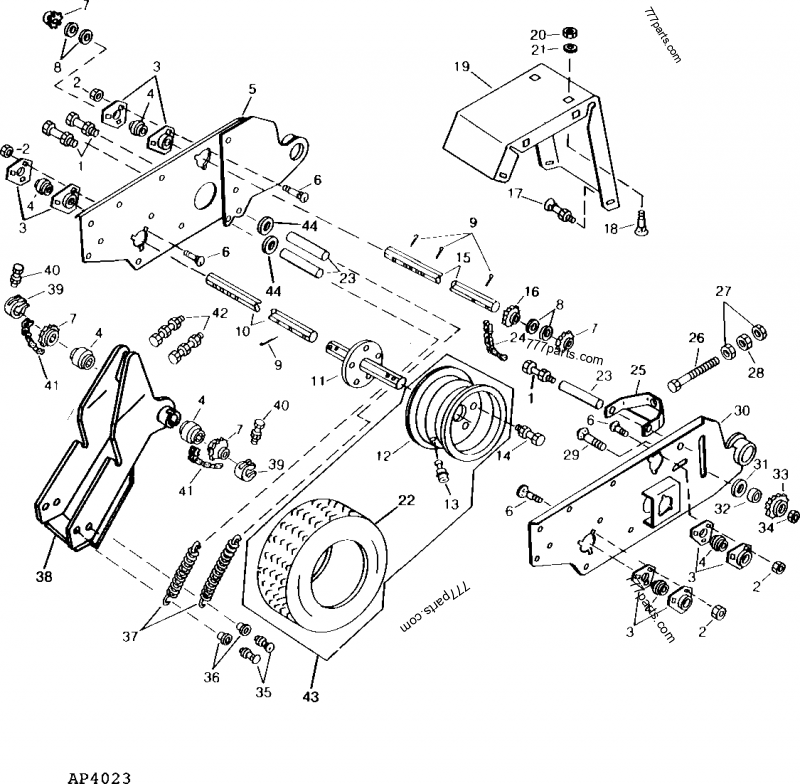 AA39172 Axle - John Deere spare part | 777parts.com