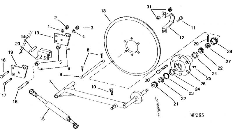 K36311 Spacer - John Deere spare part | 777parts.com