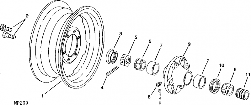 K36311 Spacer - John Deere spare part | 777parts.com