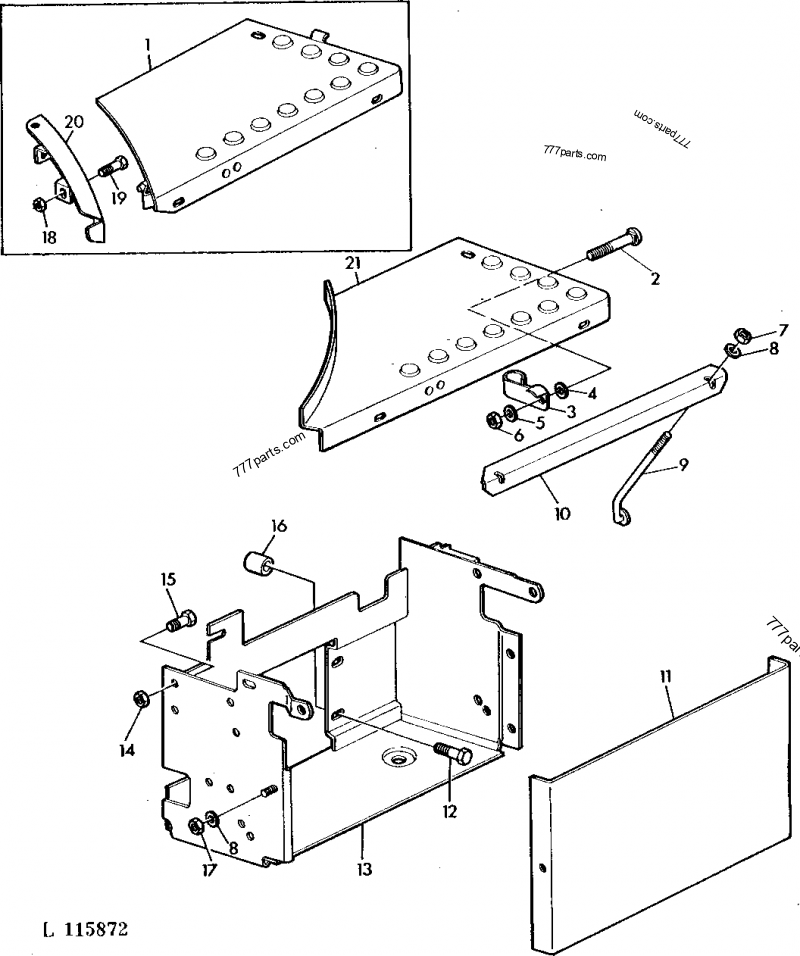 AL57561 Cover - John Deere spare part | 777parts.com