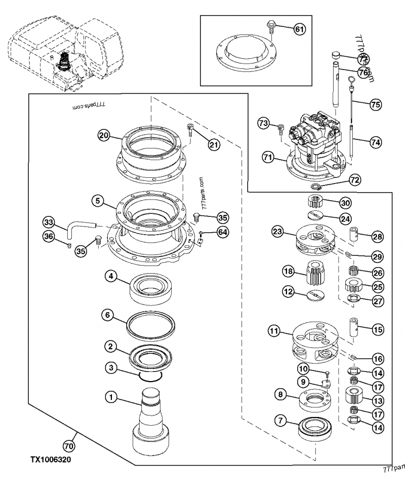 4411535 Seal - John Deere spare part | 777parts.com